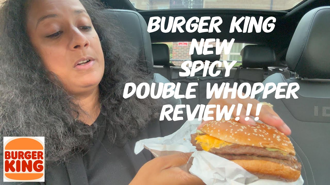 NEW BURGER KING DOUBLE WHOPPER WITH SPICY MAYO REVIEW!!! - YouTube
