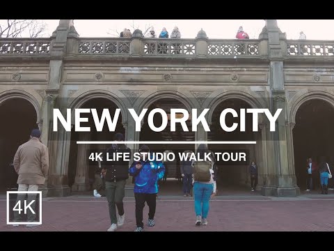 New York City, Central Park Walk Tour, City Street View, Manhattan ...