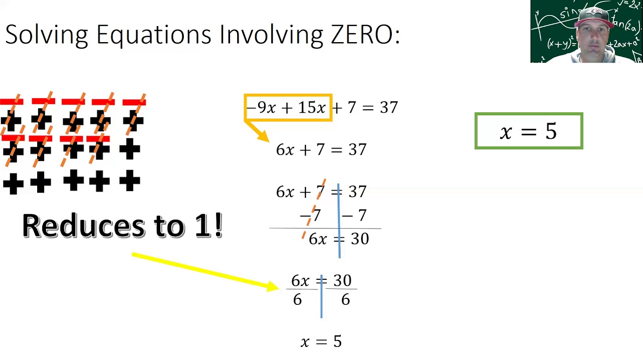 Turning Point Math: Solving Equations Involving ZERO Day 2 - YouTube