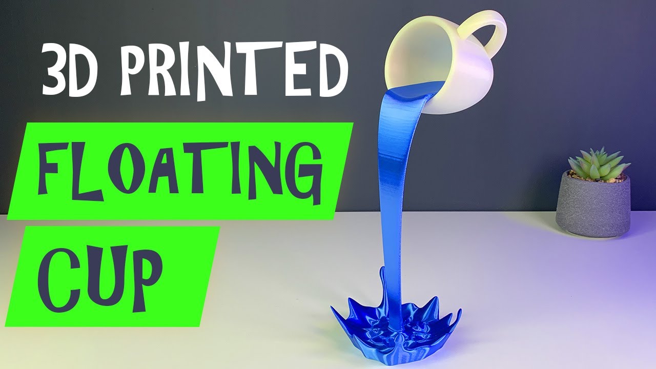 Witness The Magic of a 3d Printed Floating Cup! ☕️ - YouTube
