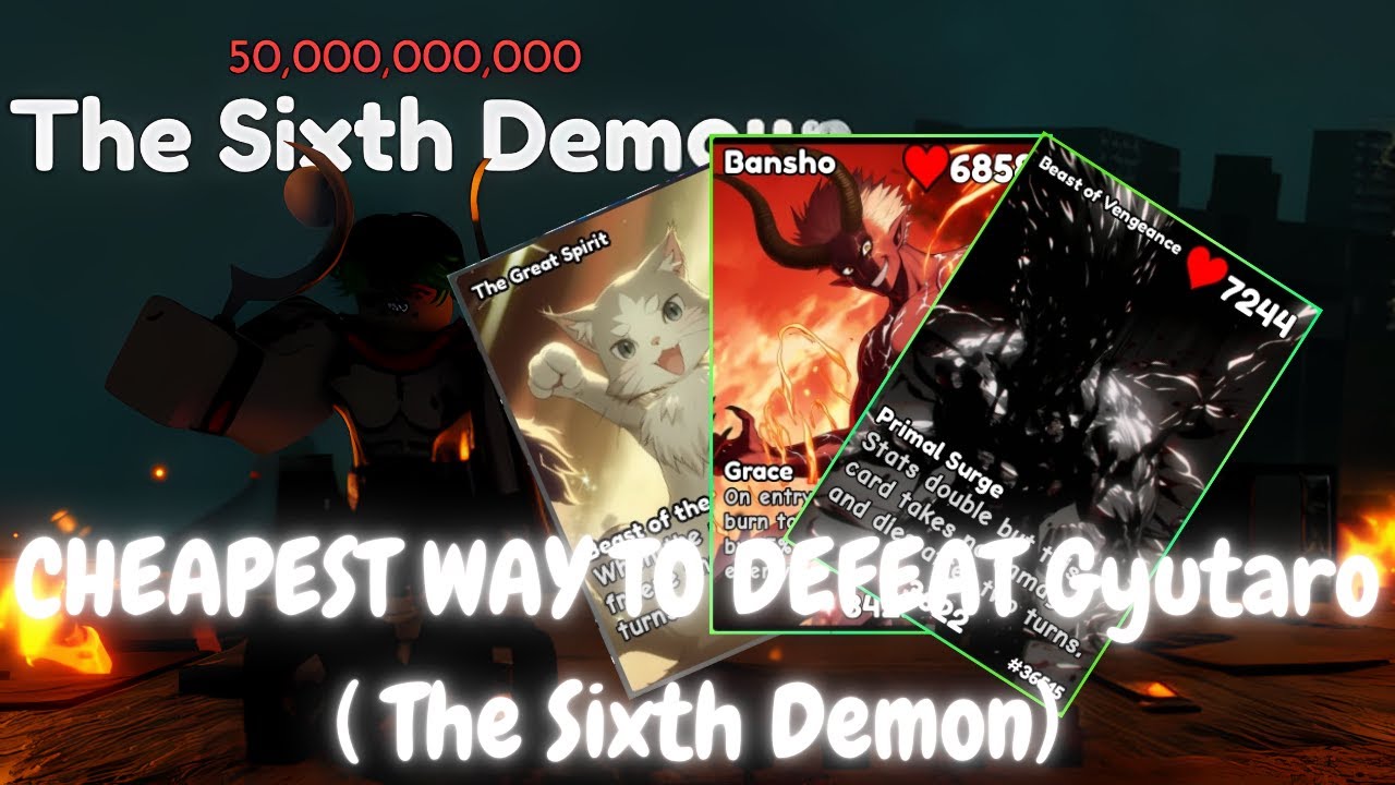 Easily Defeat Gyutaro(The Sixth Demon) with Super Cheap Deck ANIME CARD ...