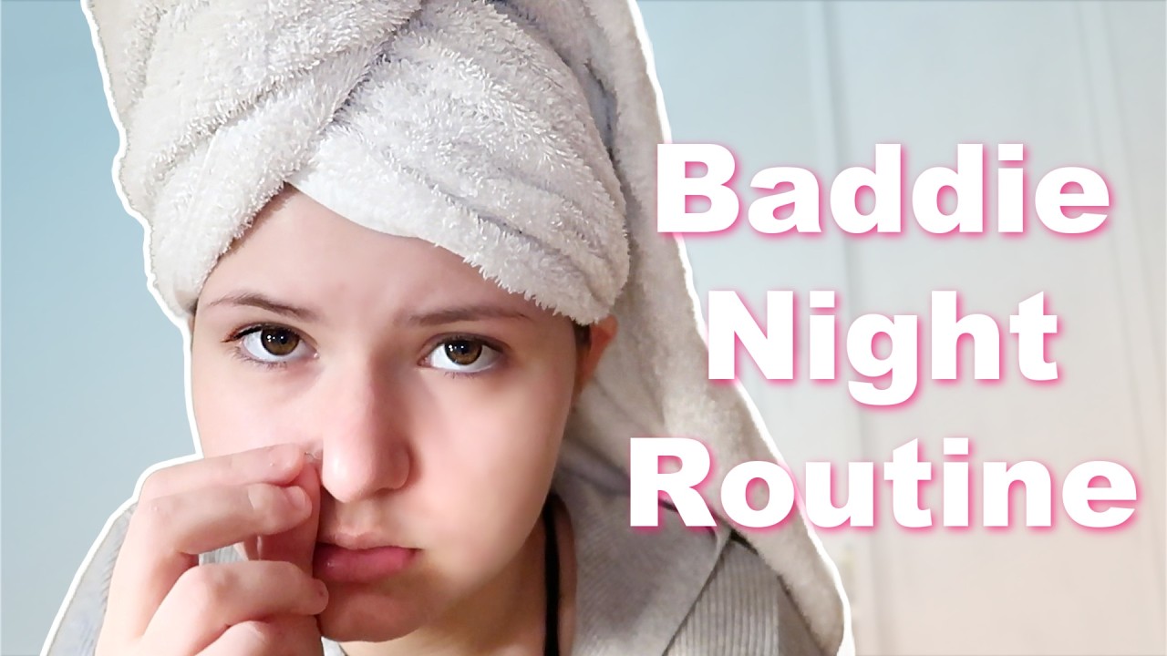 Baddie Night Routine: Night Skincare Routine - YouTube