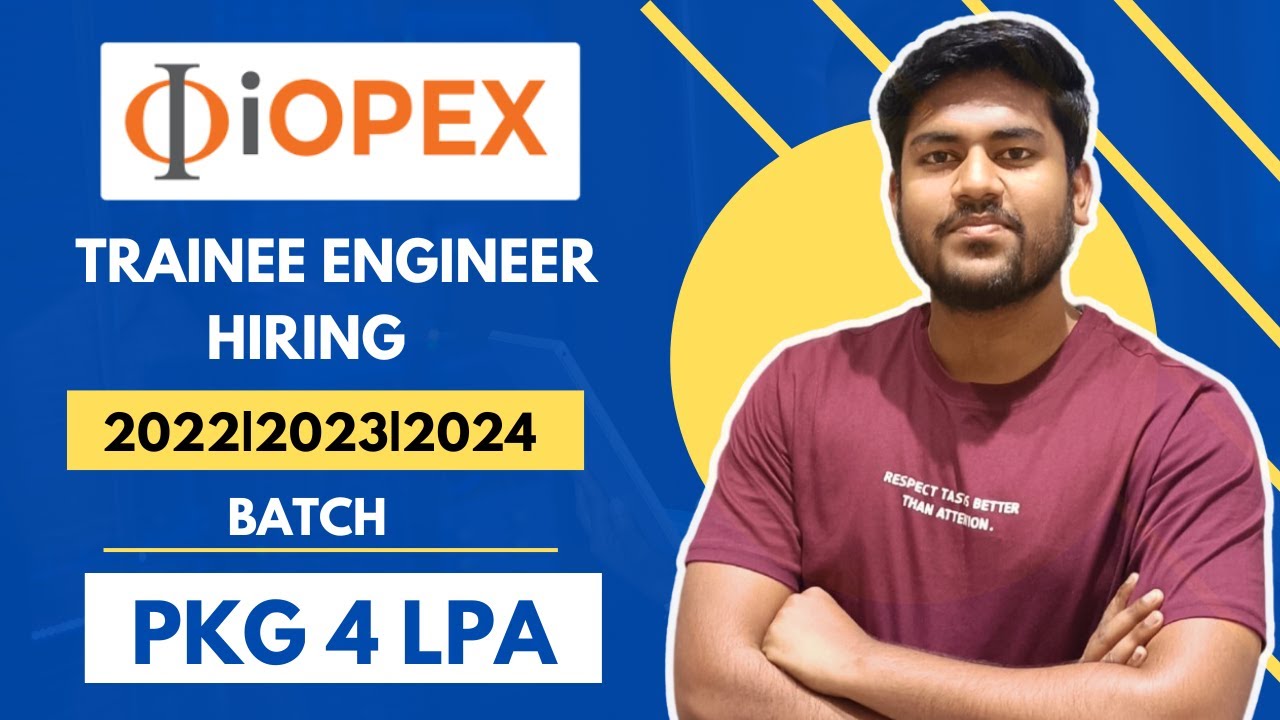 Iopex hiring 2024 trainee engineer | Iopex hiring 2022 | 2023 | 2024 batch | Iopex hring - YouTube