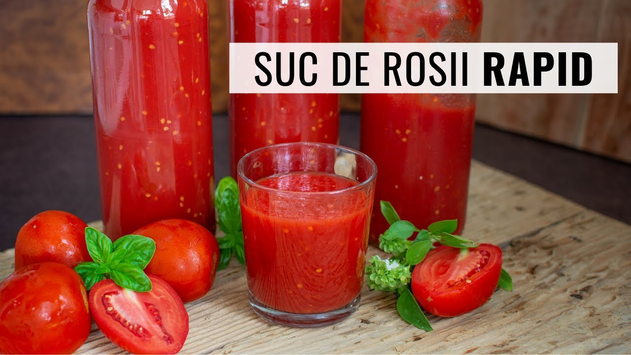 Suc de roșii pentru iarnă. Rețeta rapidă de suc de roșii la blender sau ...