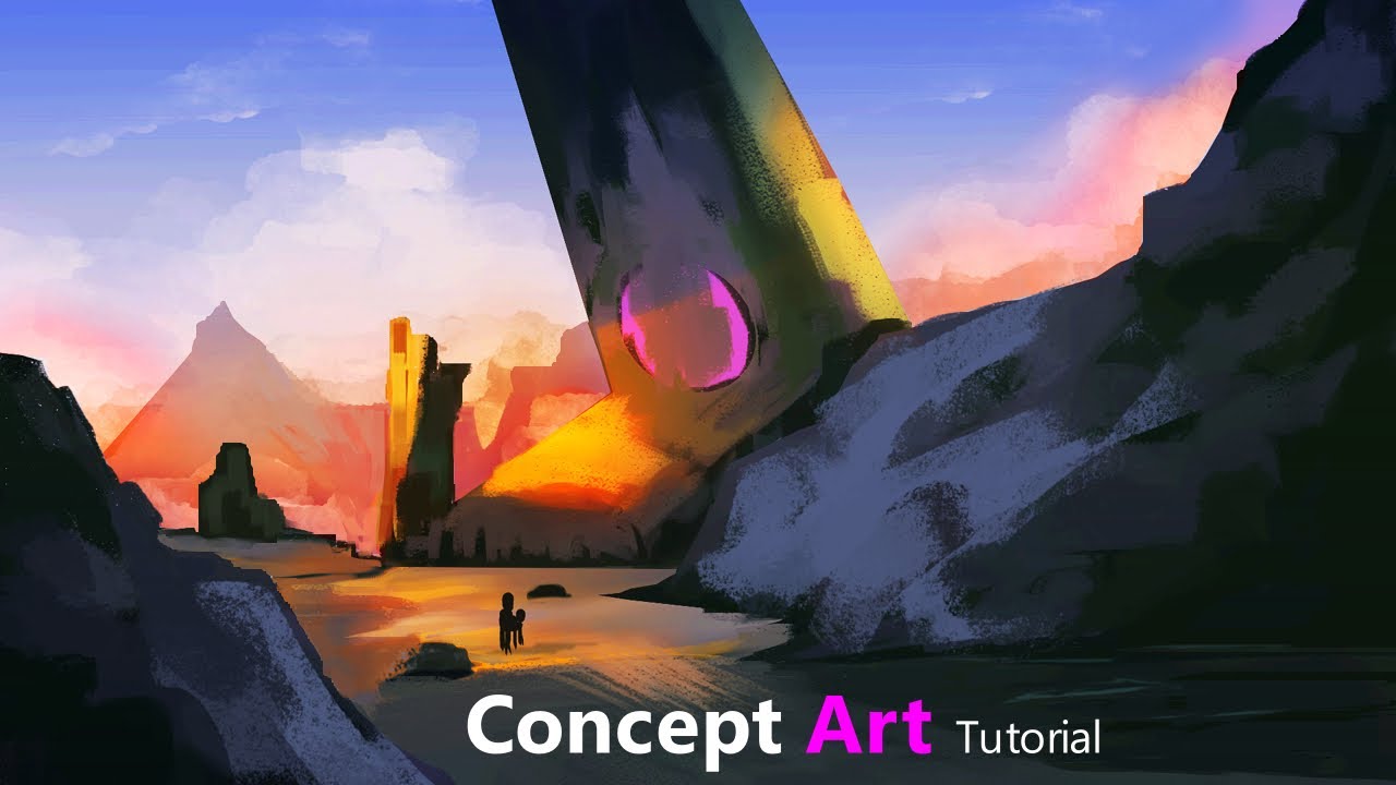 In the lights | Concept Art Tutorial - YouTube