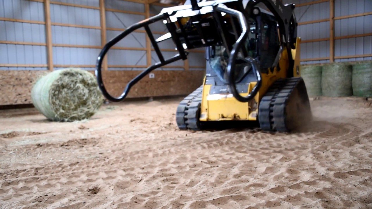 Best Skidsteer Bale Hand Squeezer - YouTube