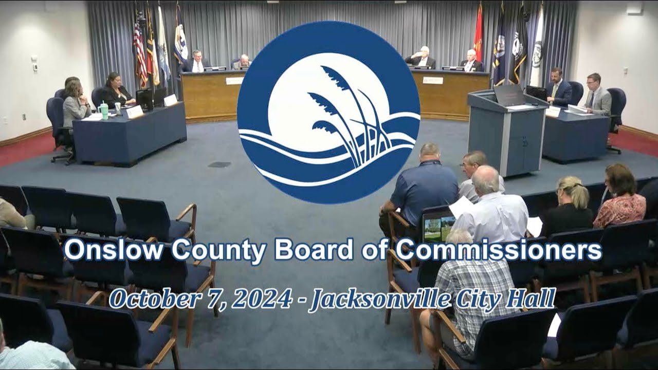 Onslow County Board of Commissioners' Meeting - YouTube