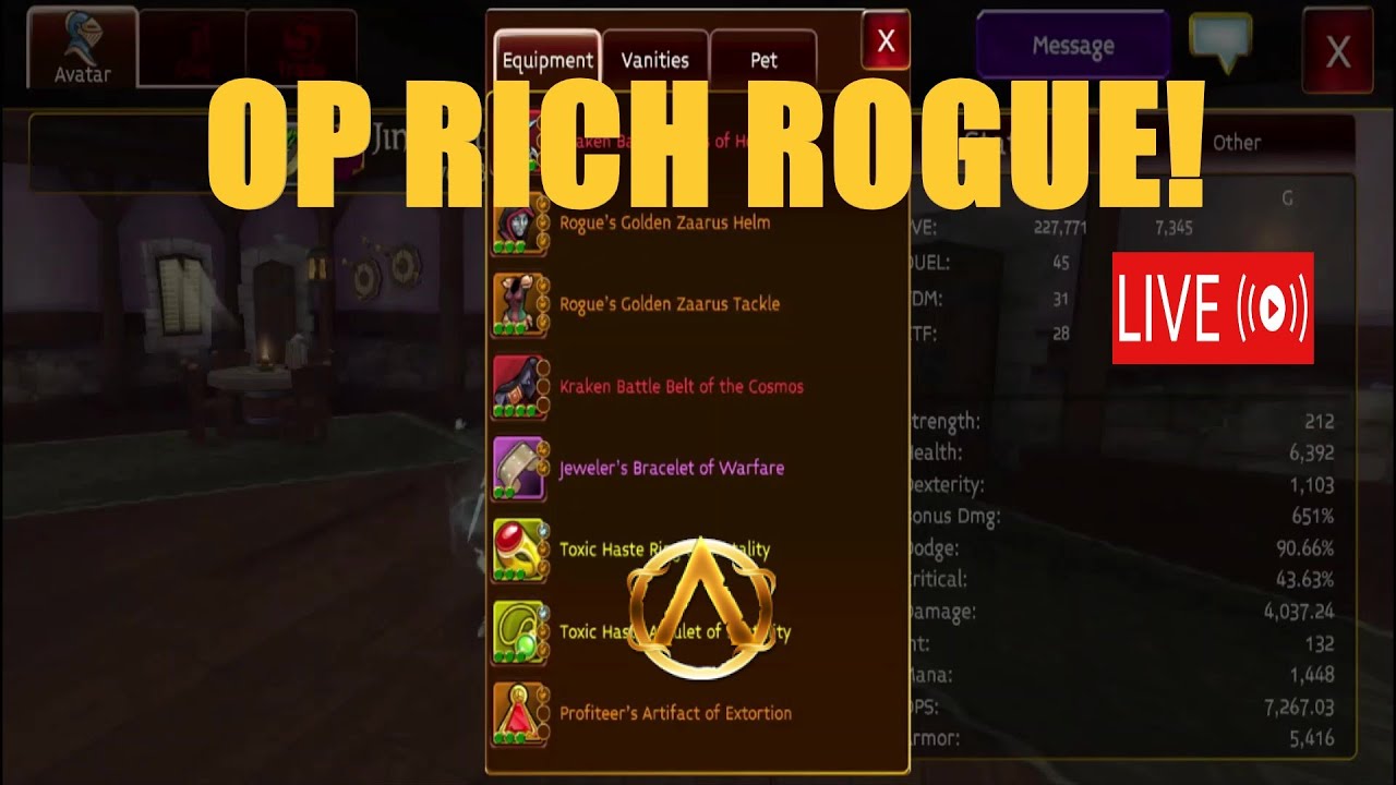 ARCANE LEGENDS "OP RICH ROGUE! INSANE ASYLEM! JINXEDVIXEN!" # ...