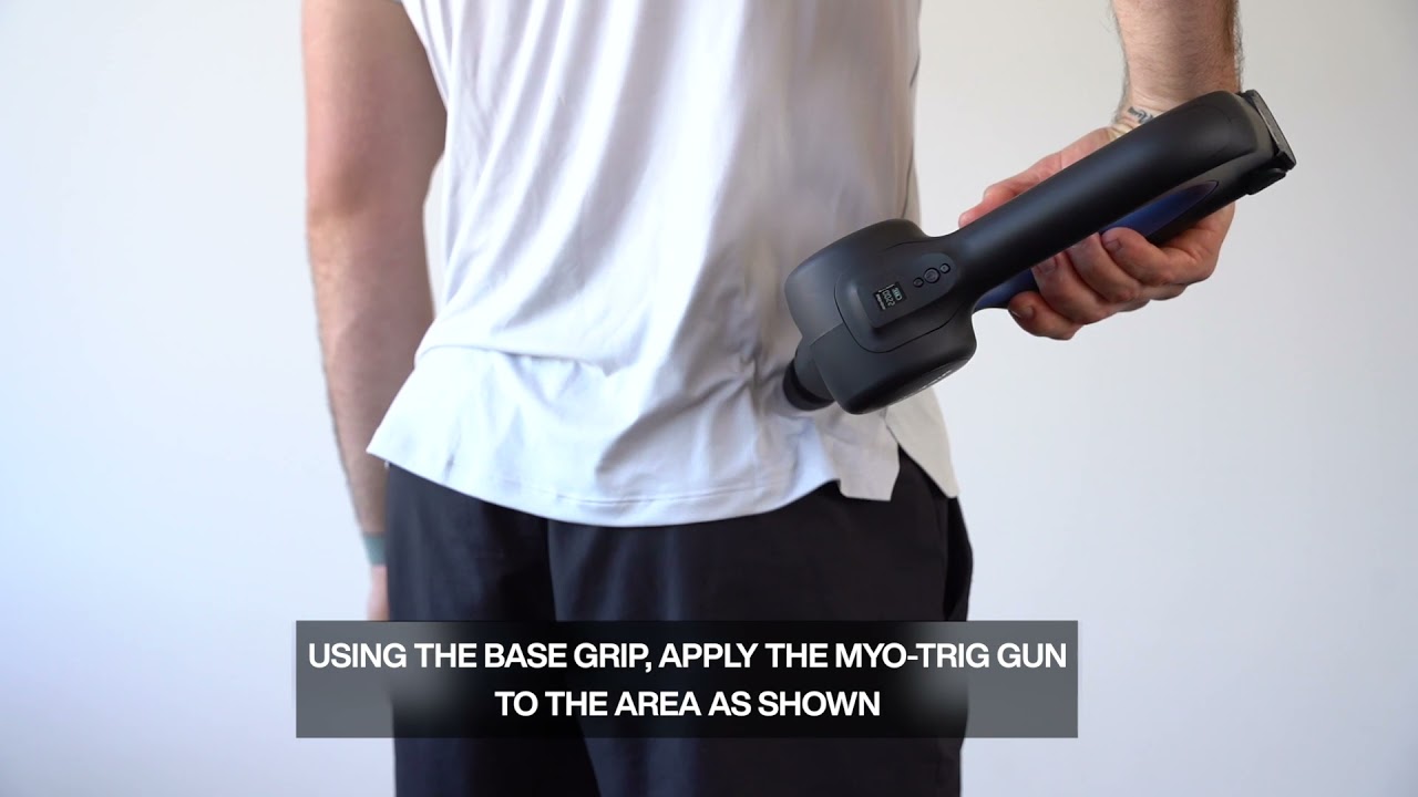 How to Use Myo-Trig PRO2 Massage Gun on the Glutes - YouTube