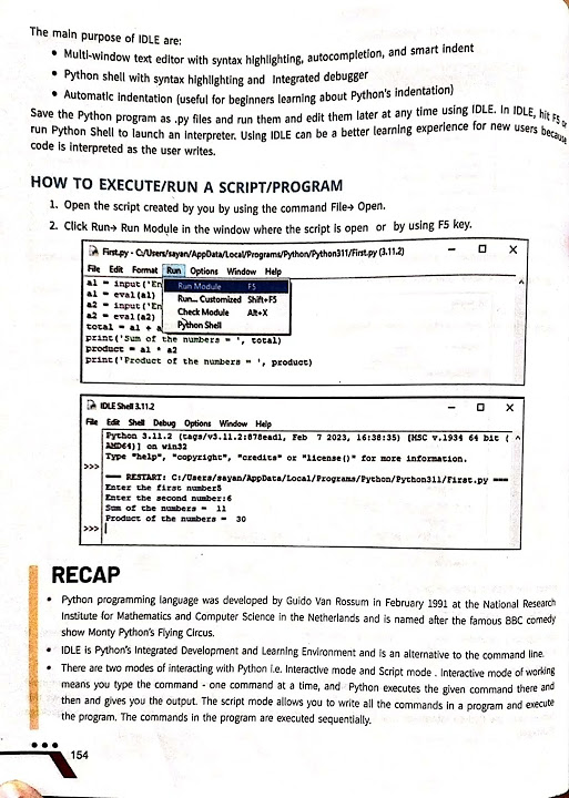 Robotics AI Class 9 chapter 13 familiarisation with python #icse #class ...