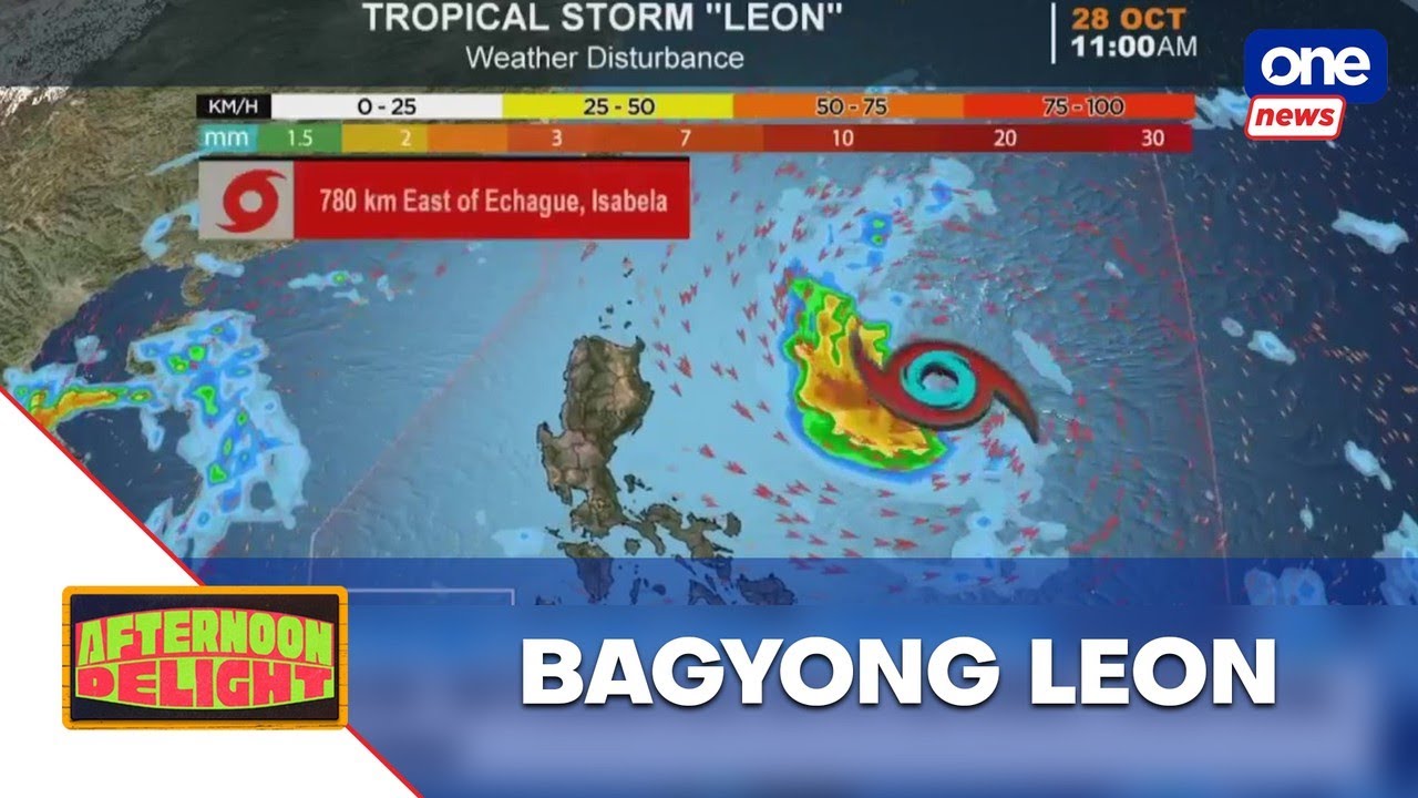 ‘Leon’ intensifies into severe tropical storm - YouTube