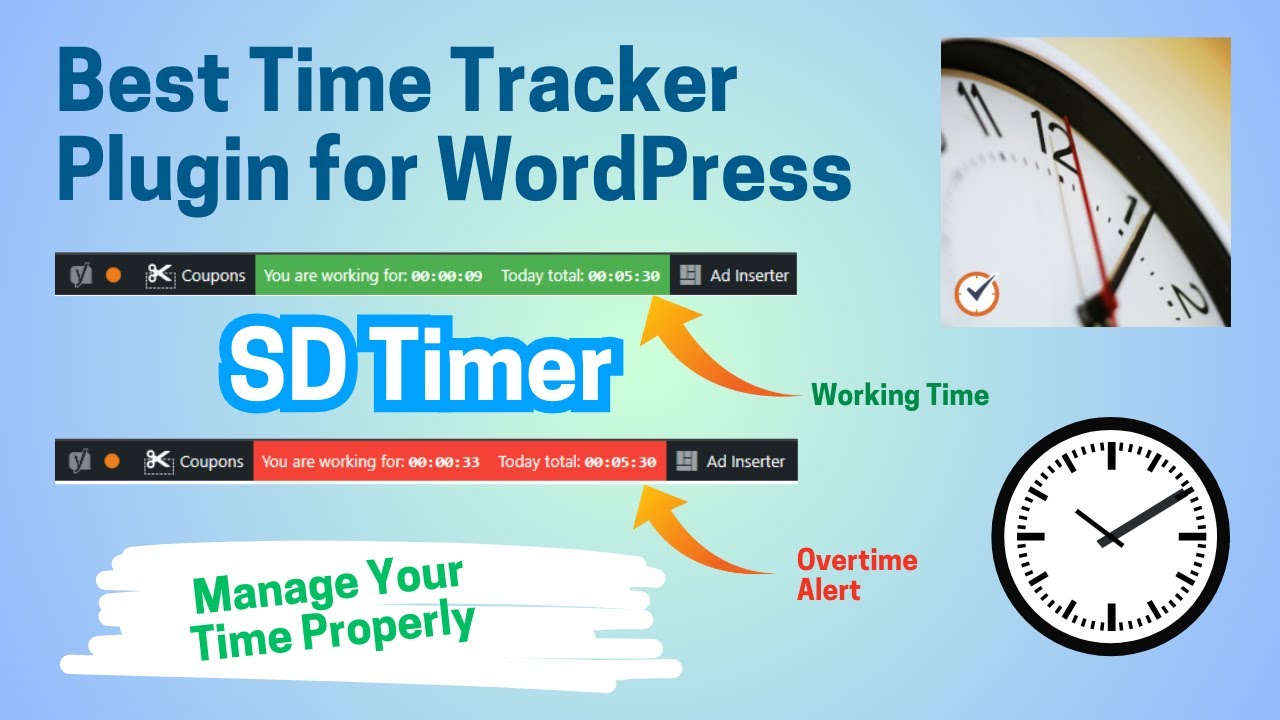 Best Time Tracker Plugin for WordPress - Manage Your Time Properly - YouTube