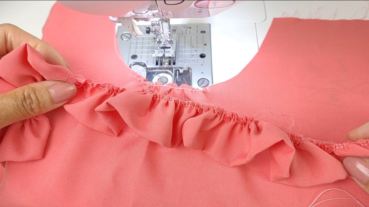 💟 Sewing Tips and Tricks for Beginners | Basic Frill Neck Design Sewing ...