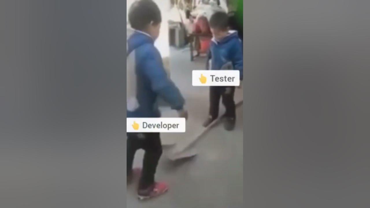 Devoloper Vs Tester 😂😂 Funny Meme Coding Programing Funny Memes Youtube