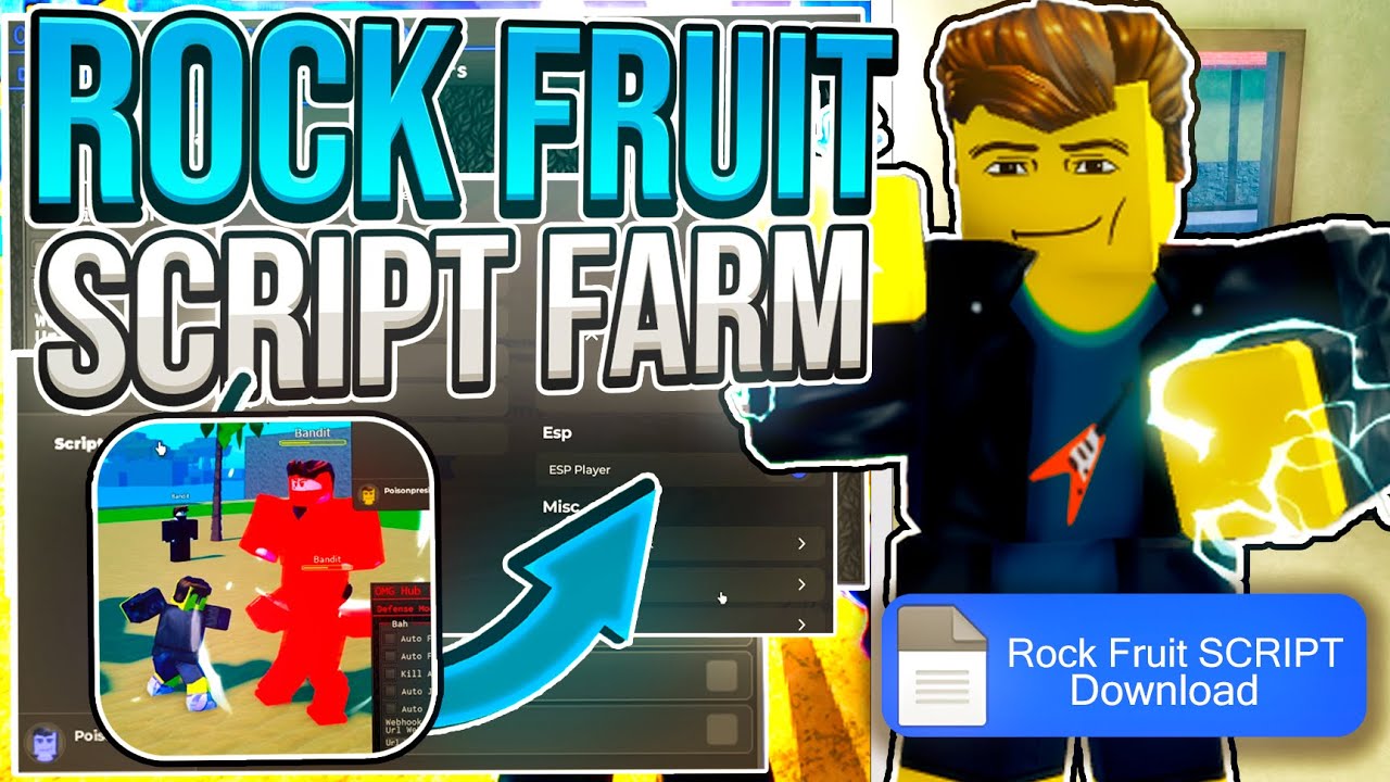 Novo Script ROCK FRUIT e EXECUTOR para Celular e PC (INSTA KILL ...