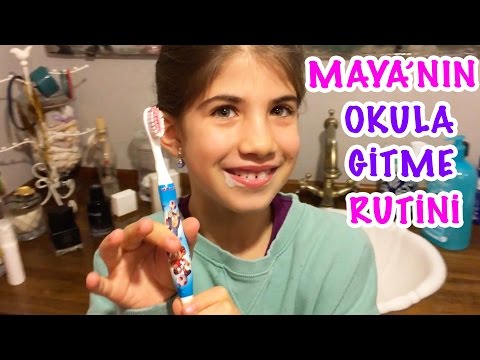 Maya'nın Sabah Okula Gitme Rutini | Bizim Aile Eğlenceli Çocuk Videoları