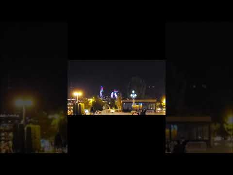 Baku Night Show from Seaside Boulevard in Azerbaijan 🇦🇿