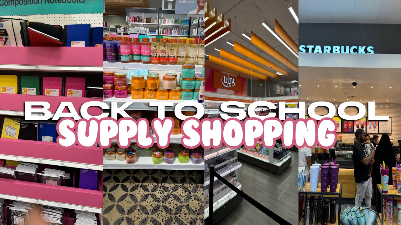 BACK TO SCHOOL SUPPLY SHOPPING + HAUL - YouTube