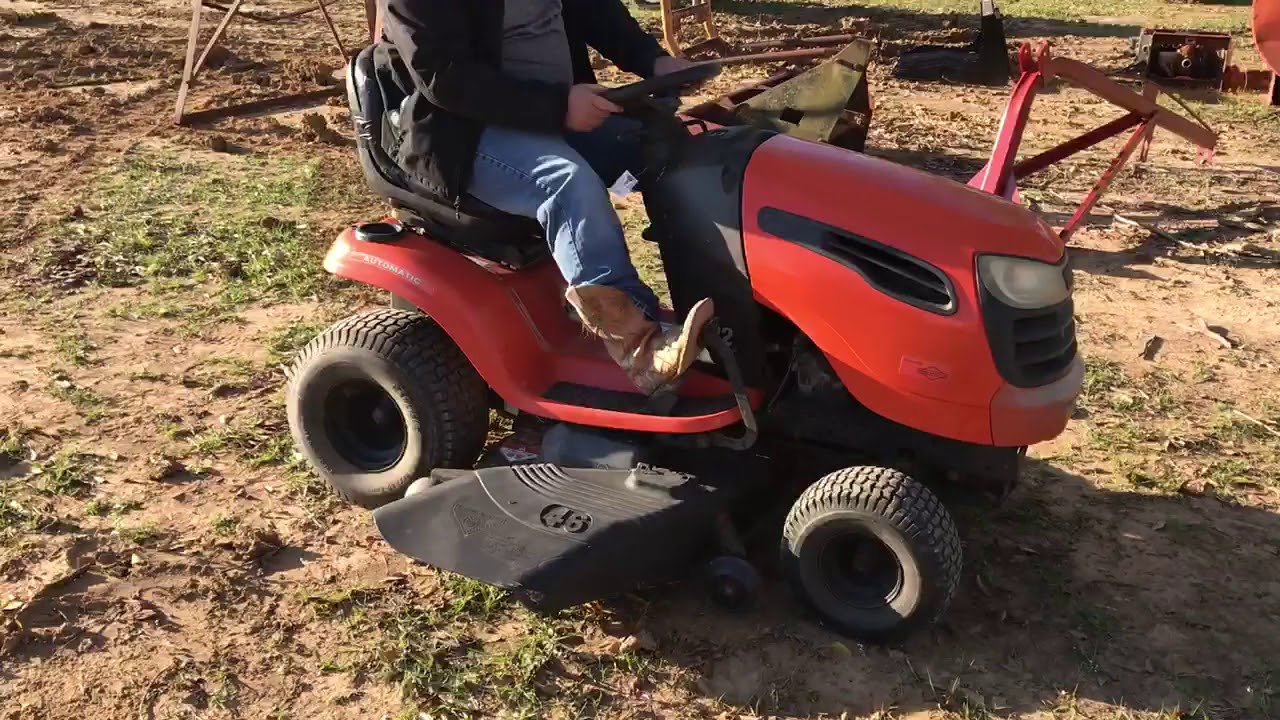 ORANGE RIDING MOWER For Sale - YouTube