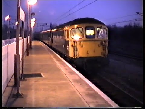 British Rail Charter Train Variety 1991-Potters Bar & Finsbury Park Classes 31/33/47/91/HST/317