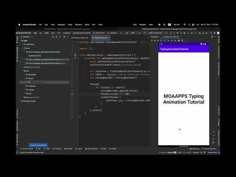 How to create typing animation | Android | Kotlin - YouTube