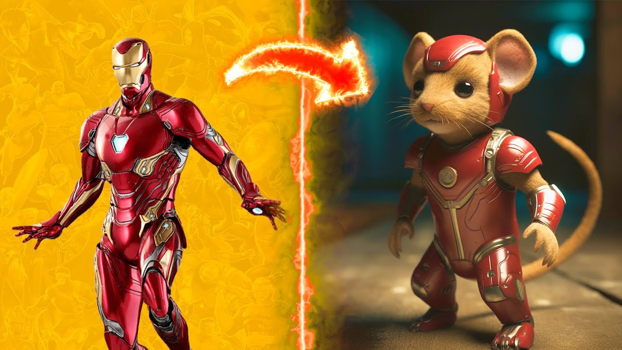🐭 Avengers but Mice 🐭 All characters 🔥 Marvel & DC - YouTube