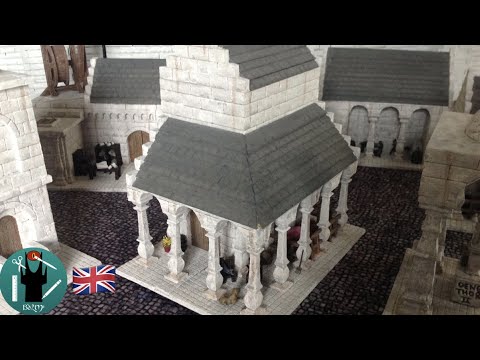 Minas Tirith house terrain building tutorial / Middle-earth tabletop ...