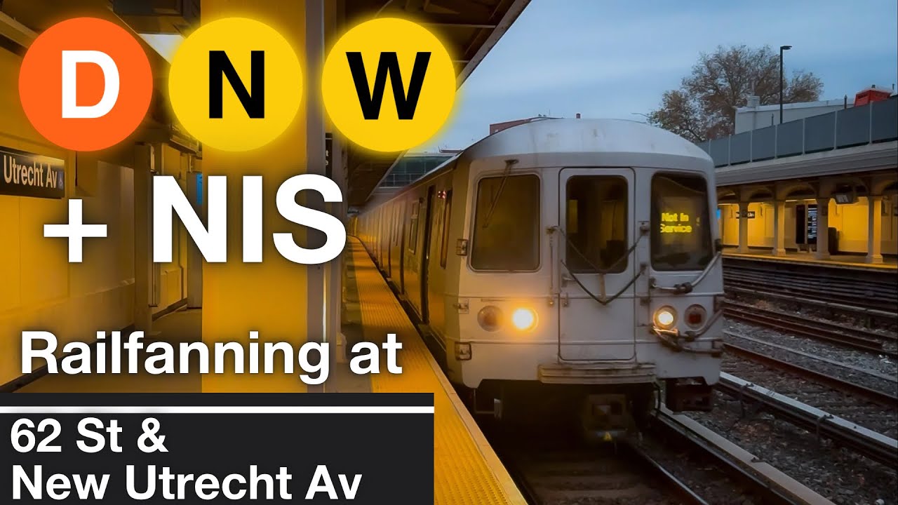 ᴴᴰ⁶⁰ ᴴᴰᴿ NYC Subway: R46 & R68/A (D) (N) (W) Trains w/ NIS R160 @ 62 St ...