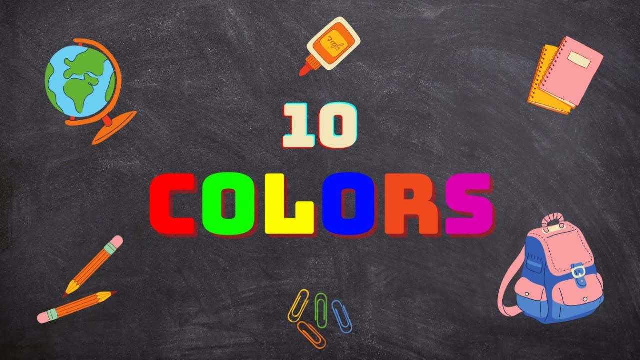 Learn 10 Colors for Kids | Red, Blue, Green & More | Educational ...