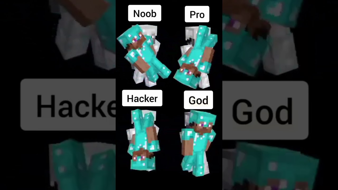 Minecraft Noob Pro Hacker God - YouTube