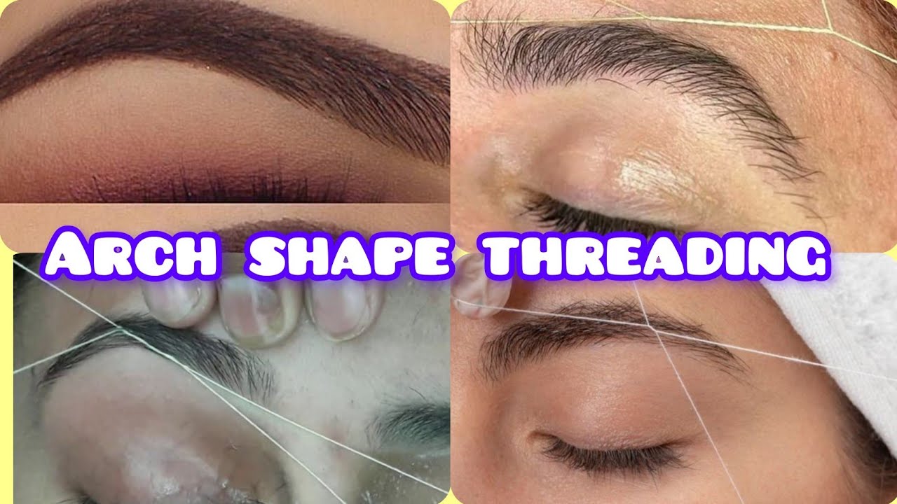arch the perfect eyebrow shape| eyebrow/thorough threading #eyebrowtutorial #eyebrowshape - YouTube