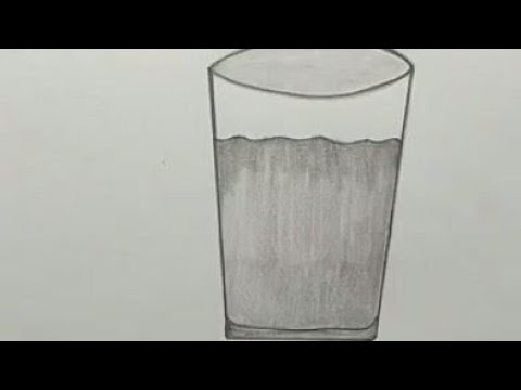 how to draw glass of water 💦 step by step by Dipesh arts - YouTube