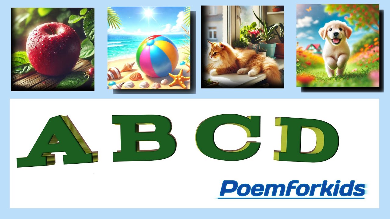 Poem for kids | Abcd cartoon | ABCD | Abcd video | abcd | abcd rhymes ...