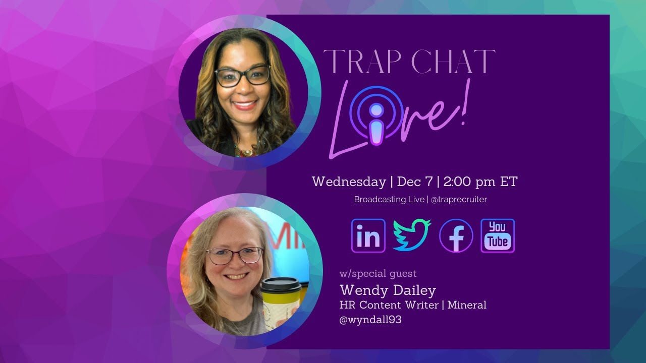 TRAP Chat Live w/special guest Wendy Dailey - YouTube