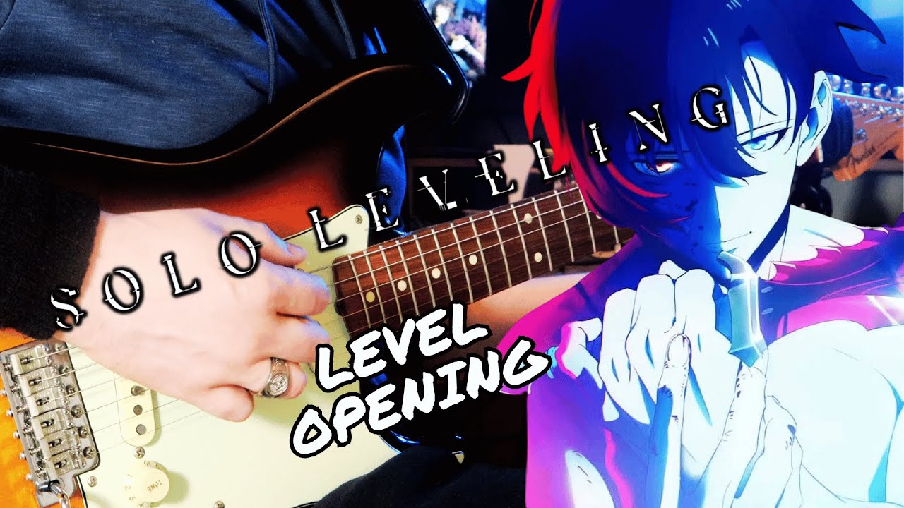 [🎸TABS譜] Solo Leveling OP『LEveL // SawanoHiroyuki[nZk]:TOMORROW X TOGETHER 』(Guitar Cover) 나 혼자만 ...