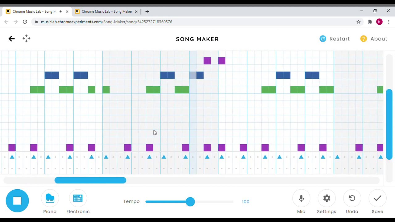 Beats for "I Don't Care!" By Ed Sheeran, on Chrome Music Lab. - YouTube