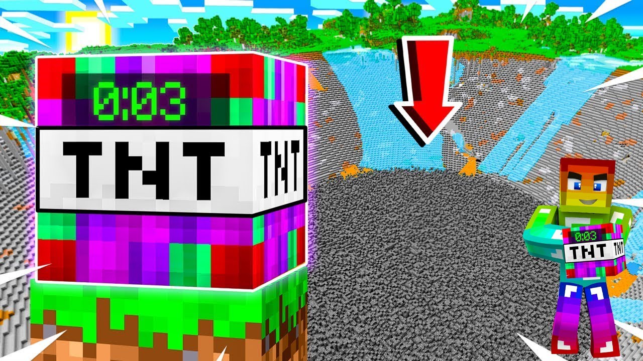 MINI GAME : CUỘC THI PHÁ HỦY MINECRAFT BẰNG TNT ** T GAMING THỬ THÁCH ...