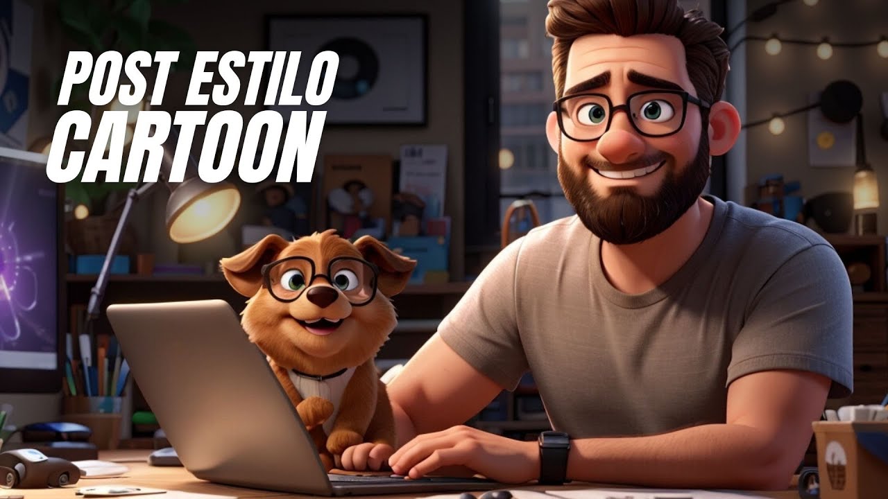 COMO CRIAR POST ESTILO CARTOON PIXAR | INTELIGÊNCIA ARTIFICIAL CRIA ...
