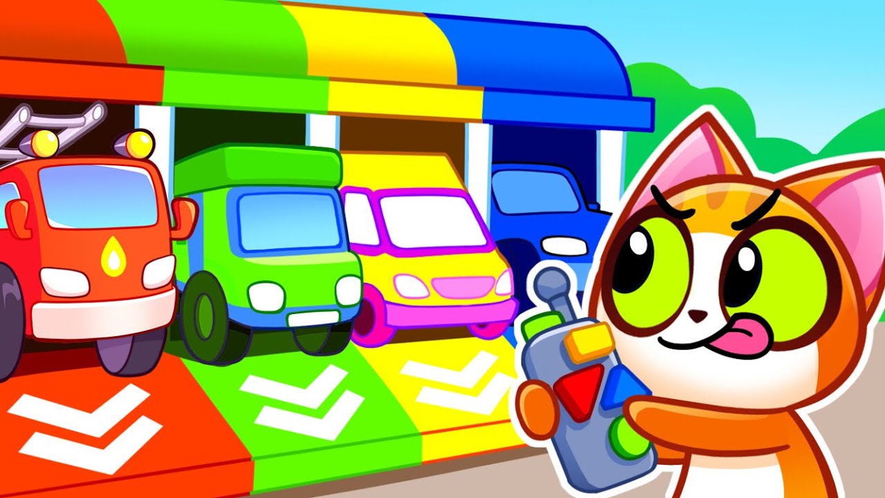 The Car Color Song | Learn Colors With Upbeat Rhymes | Nursery Rhymes ...