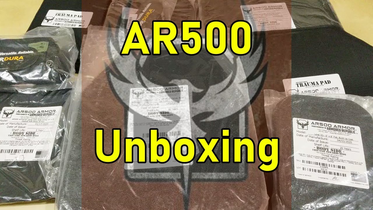 AR500 ARMOR Unboxing 🔫📦🧡 @JamesBondJB007 @ArmoredRepublic2 - YouTube