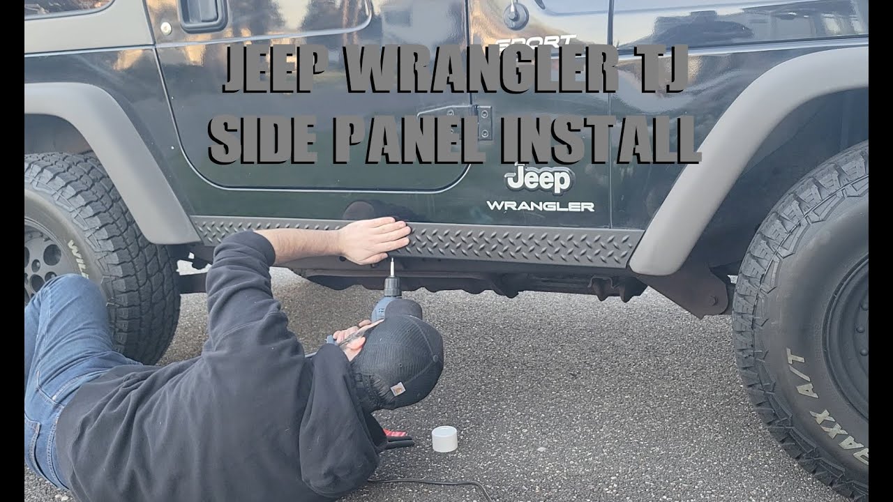 Installing Rocker Panel Guards on Wrangler TJ - YouTube