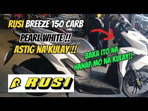 Rusi Breeze 150 Carb | Astig na kulay | Pearl white | #newbiemotovlogph - YouTube