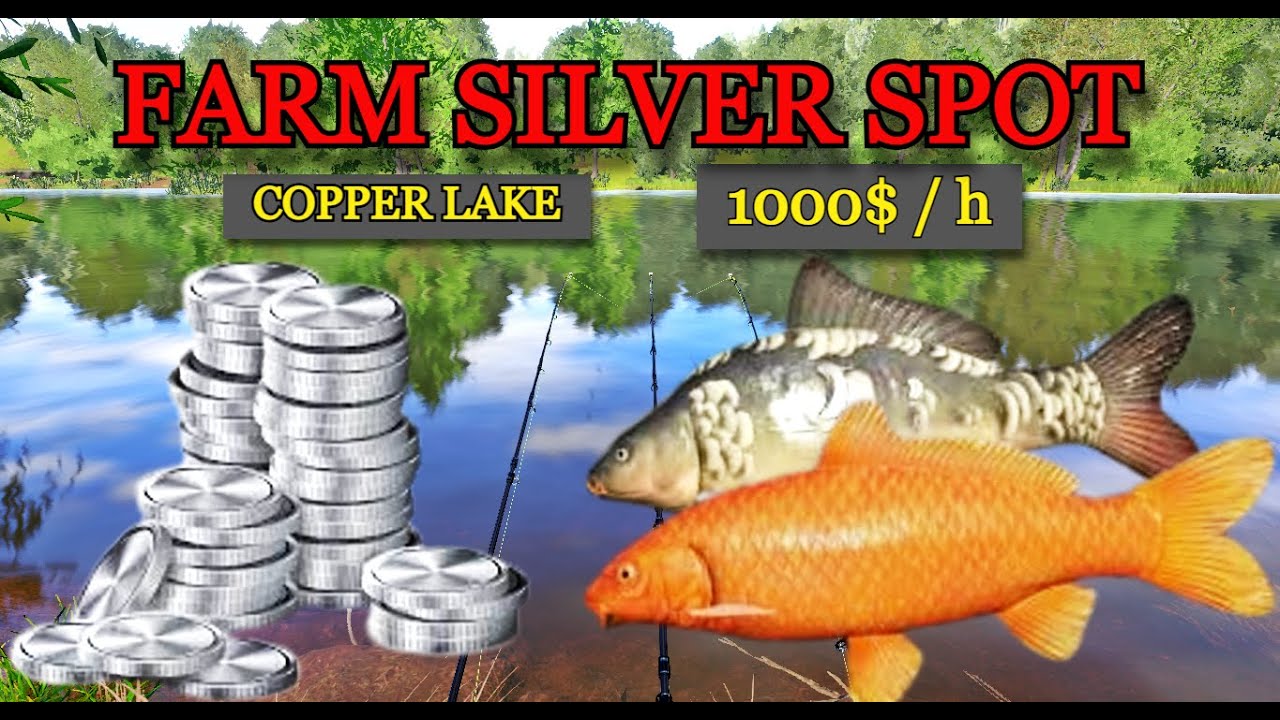 Russian Fishing 4 (RF4) BEST FARMING SILVER SPOT ON COPPER LAKE! VERY ...