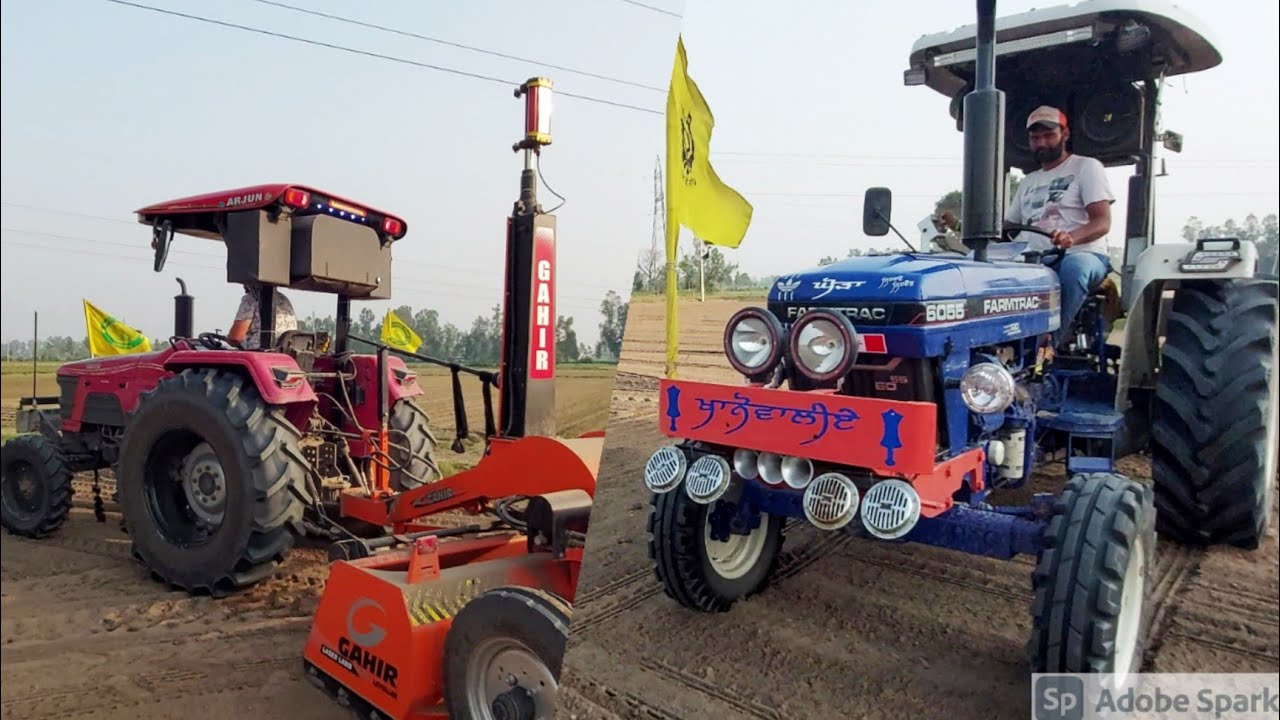 Full Modified Tractor | Farmtrac 6055 and Mahindra Arjun | Feild ...