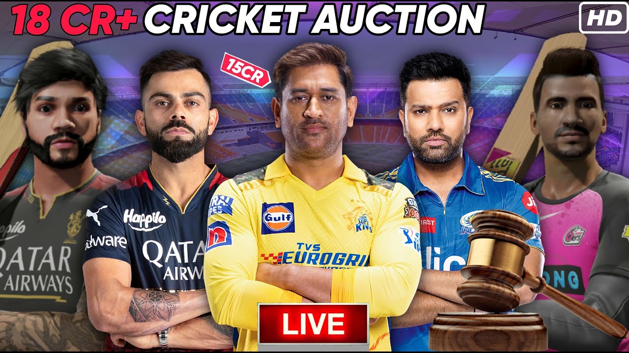 RCPL AUCTION || IPL Auction 2024 || Cricket Auction of Custom Players ...