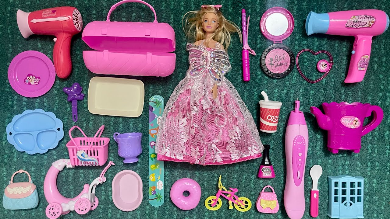 Toy ASMR I Surprise Unboxing Pink Playset Collection I Most Beautiful 9 ...