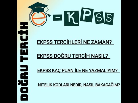 EKPSS DOĞRU TERCİH NASIL OLUR? EKPSS TERCİHLERİ NE ZAMAN?EKPSS NİTELİK KODU NEDİR? Coğrafya yıldızı