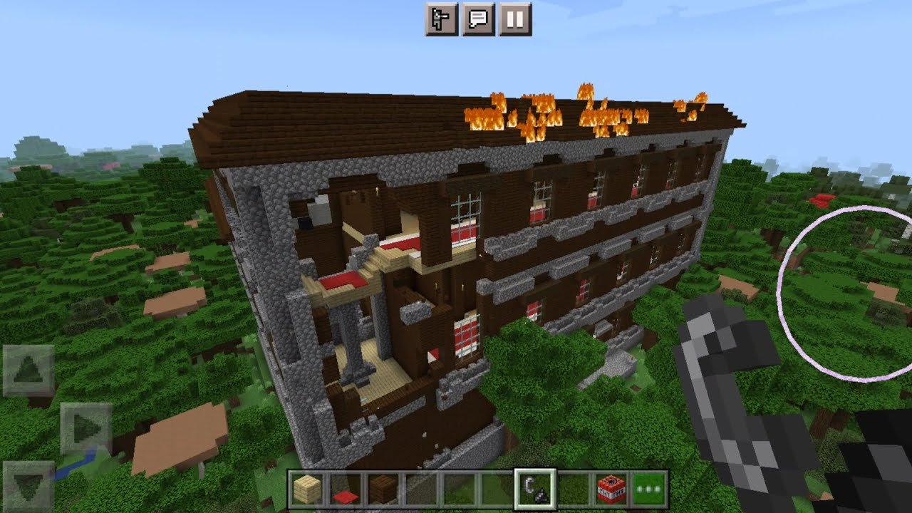 DESTROYING MINECRAFT SPOOKY MANSION Part 1 (Creative) - YouTube