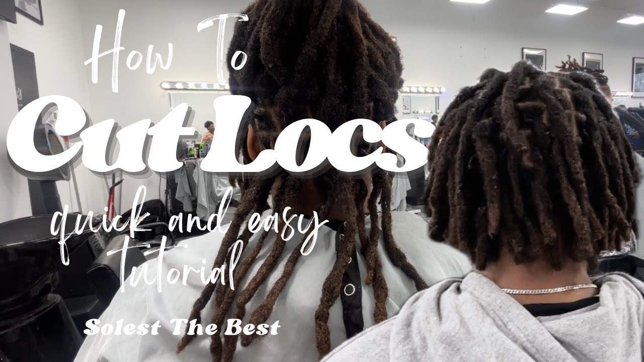 How to cut locs shorter | Hair Cut - YouTube