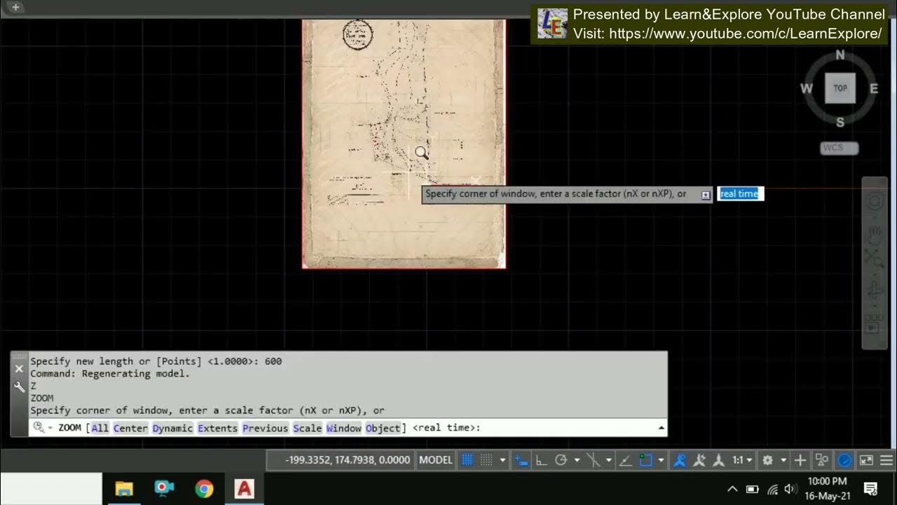 How to DIGITIZE a Scanned Village Map in AutoCAD | digitization of maps in j&k - YouTube